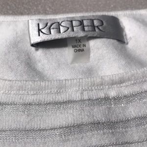 Kasper | Tops | Kasper White Tank Top Shell X 2x New | Poshmark
